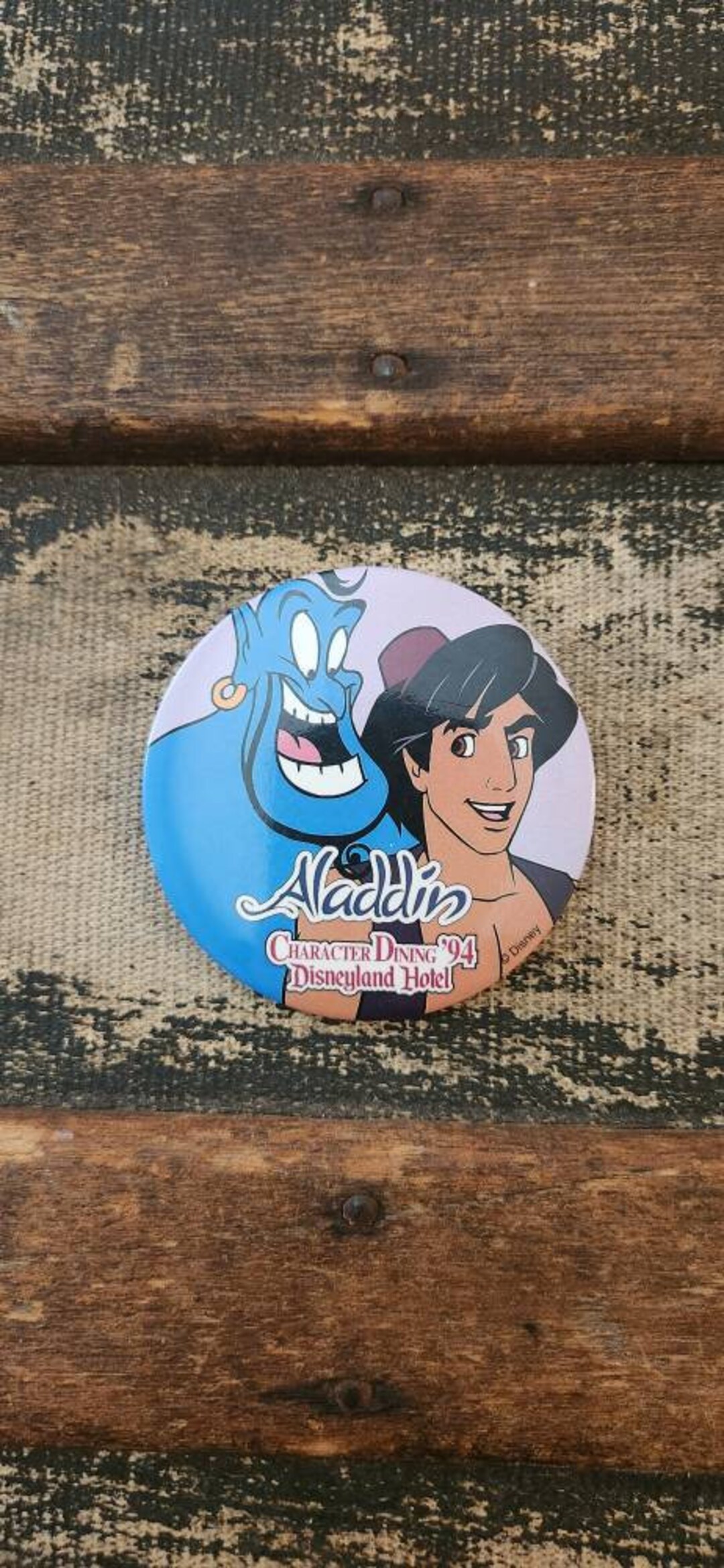 Disney's Aladdin "character Dining '94 Disneyland Hotel" Vintage ...