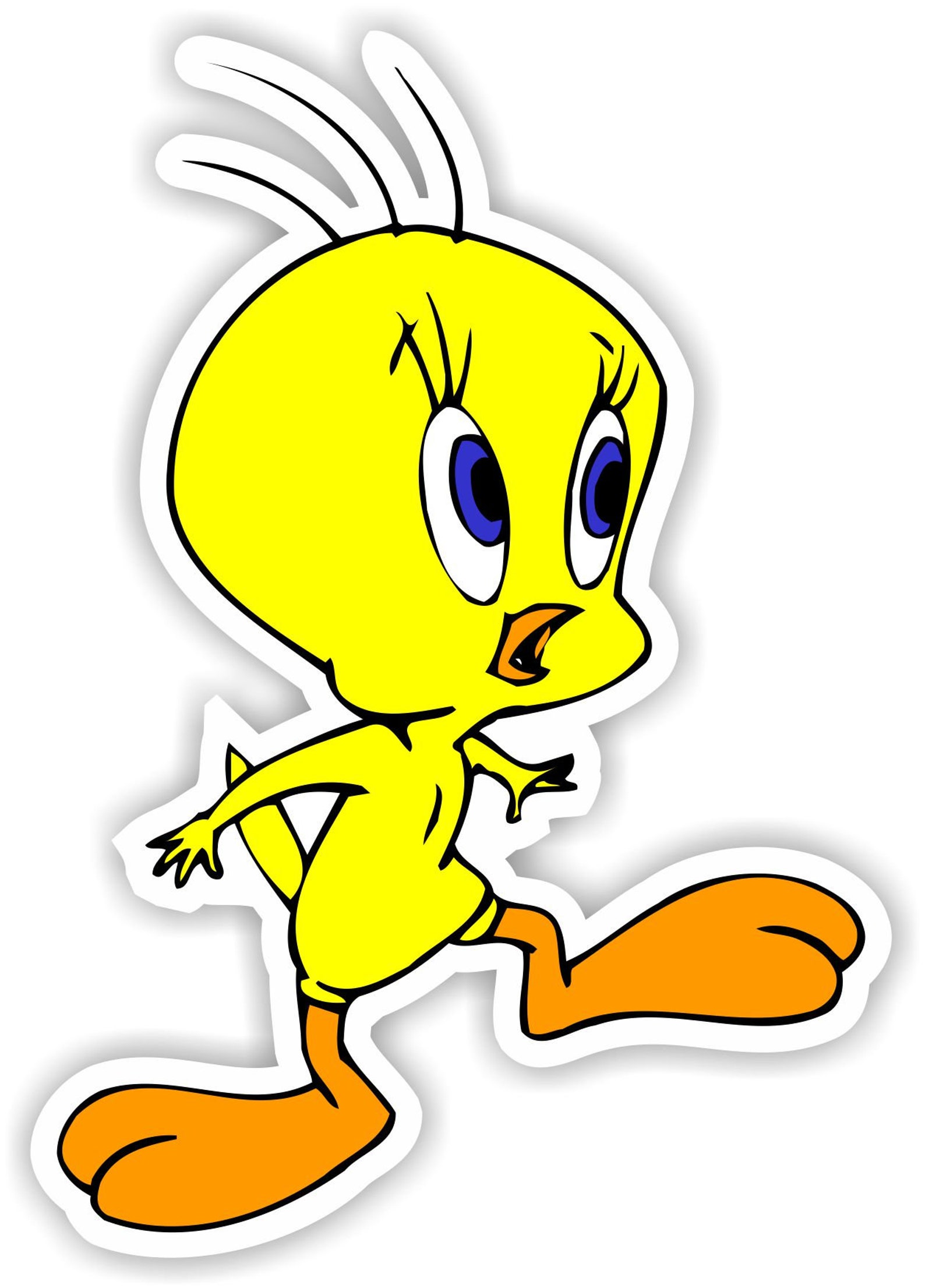 Tweety Bird 003 Vinyl Sticker Decal Full Color Cad Cut | Etsy