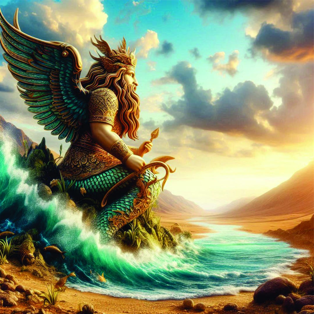 Canaanite God Dagon - God of Agriculture and Grain, Sometimes Linked to ...