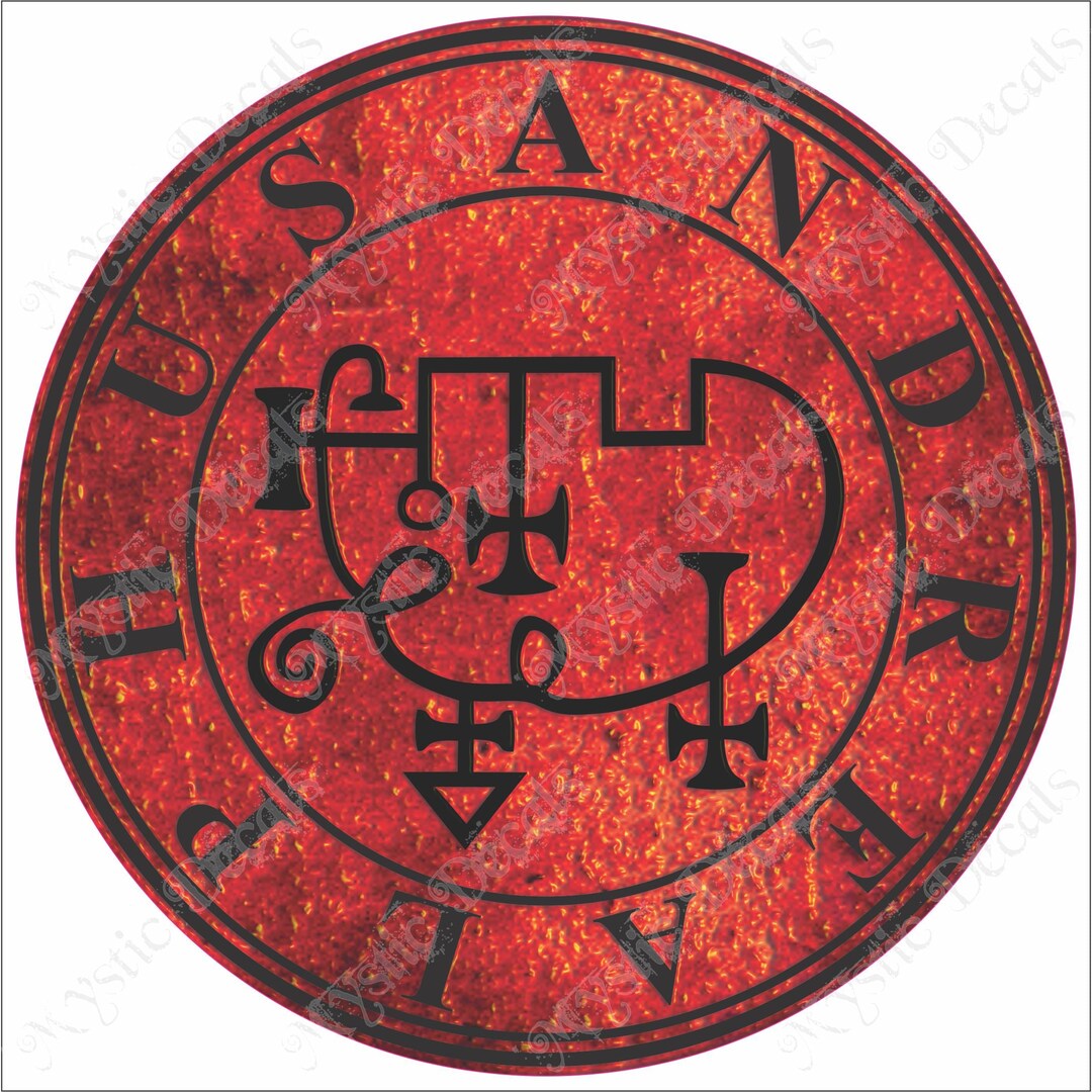 65. Seal of Andrealphus Round Decal - Vinyl Sticker Decal - Full Color ...