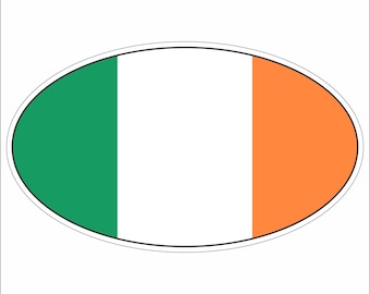 Irish Flag Car Sticker - Etsy
