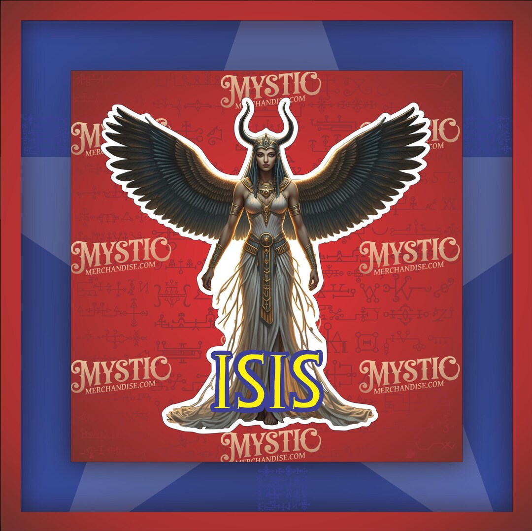 Egyptian Goddess Isis - Vinyl Sticker Decal - Full Color - Etsy