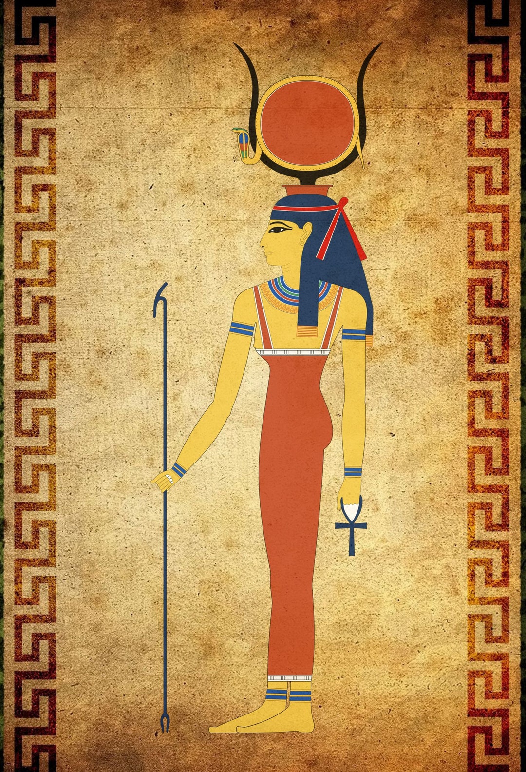 Hathor Vinyl Sticker Decal Full Color Car Laptop God - Etsy