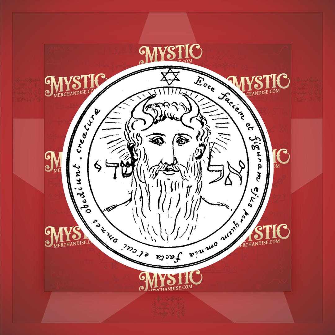 22. First Pentacle of the Sun - Seal of Solomon- Vinyl Sticker Decal ...