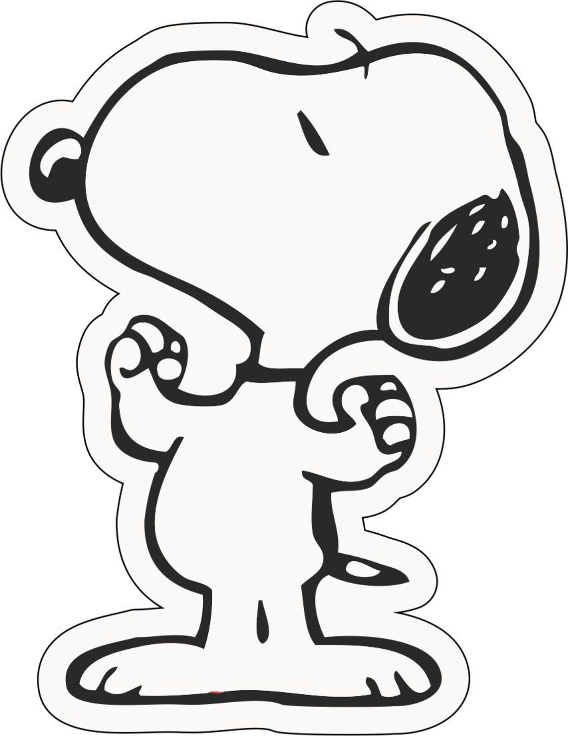 Snoopy 004 Vinyl Sticker Decal Full Color Cad Cut Etsy
