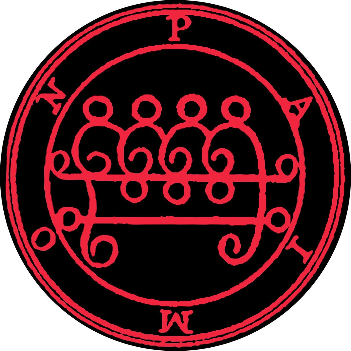 Seal of Paimon Vinyl Sticker Decal Full Color Goetia - Etsy Ireland