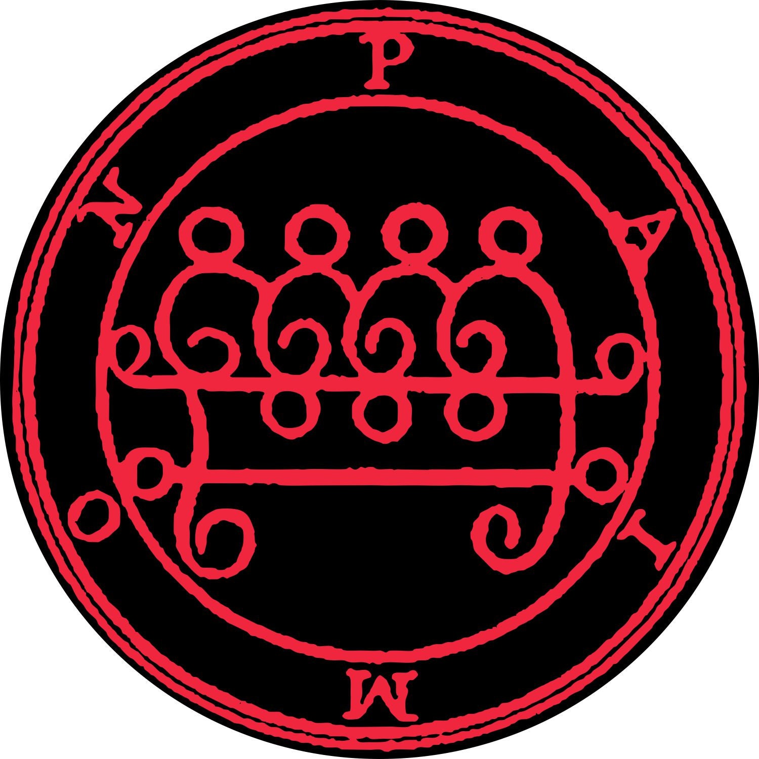 Seal of Paimon Vinyl Sticker Decal Full Color Goetia - Etsy