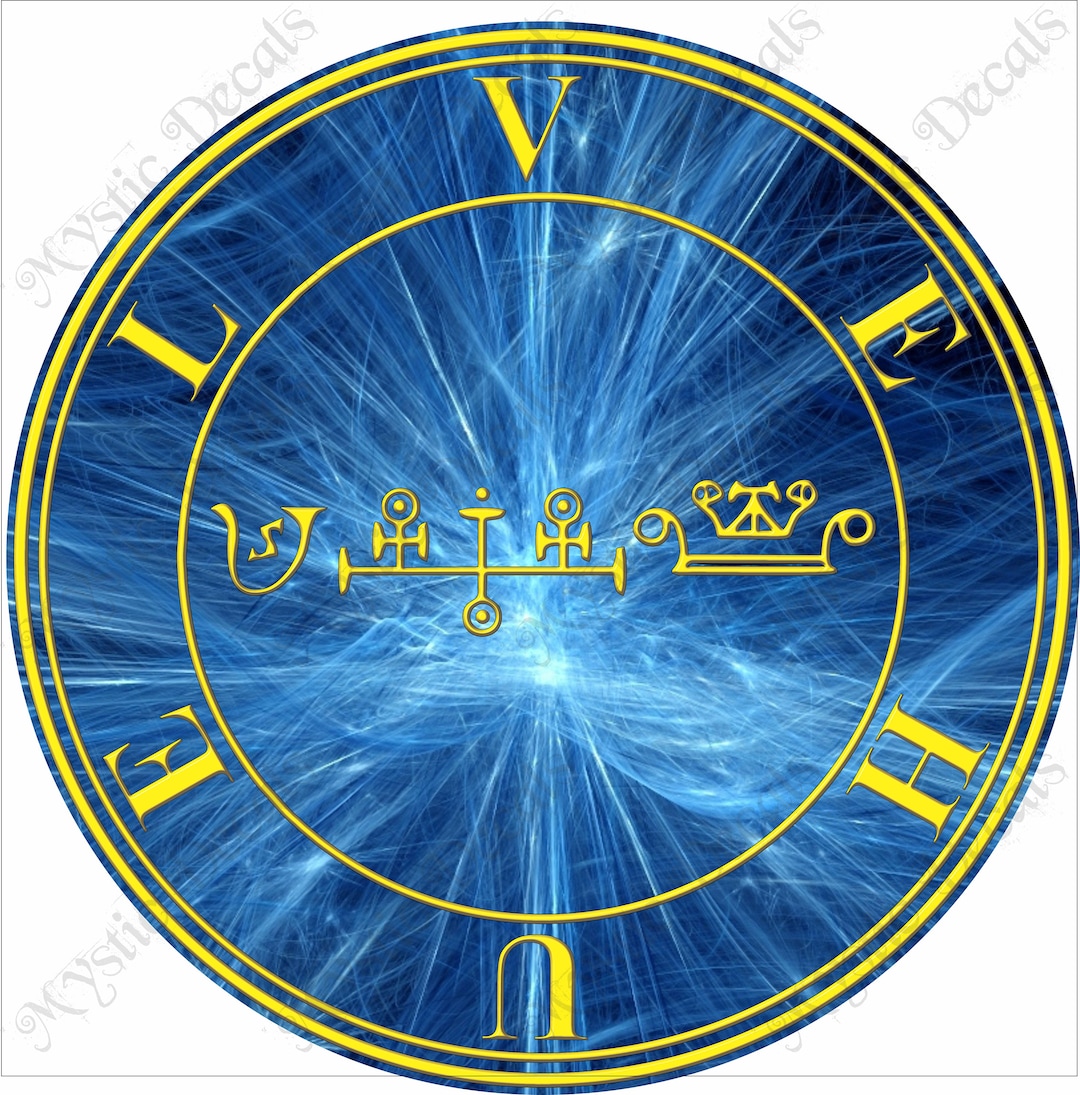 49. Vehuel Angel Sigil Vinyl Sticker DECAL Full Color God, Occult ...