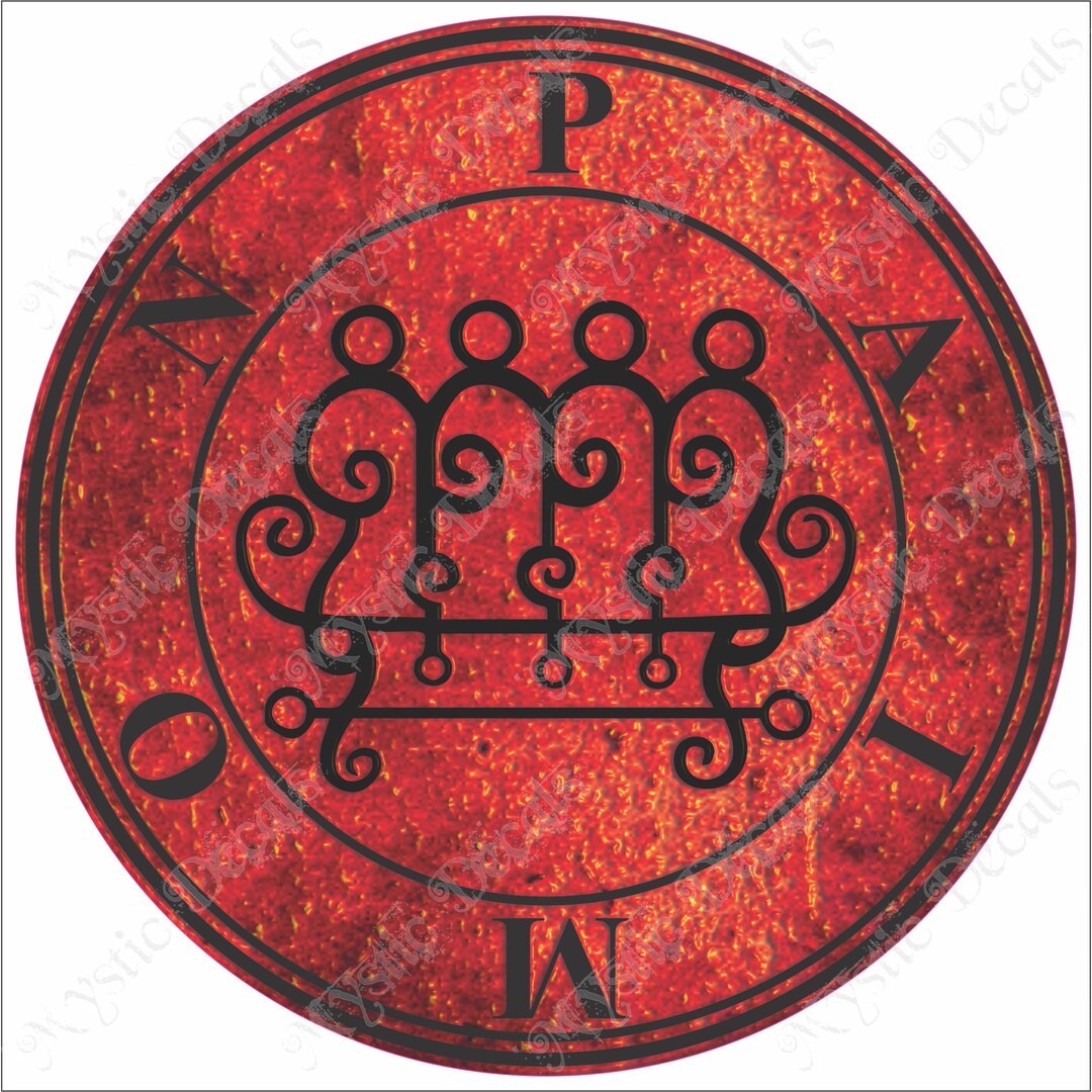 9. Seal of Paimon Round Decal - Vinyl Sticker Decal - Full Color ...