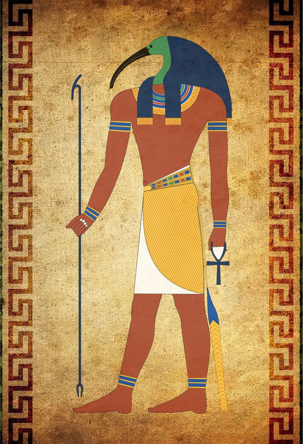 Thoth Vinyl Sticker Decal Full Color Car Laptop God Occult Magick ...