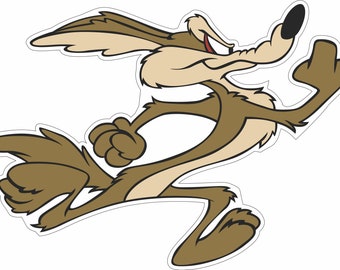 Wile E Coyote Decal | Etsy