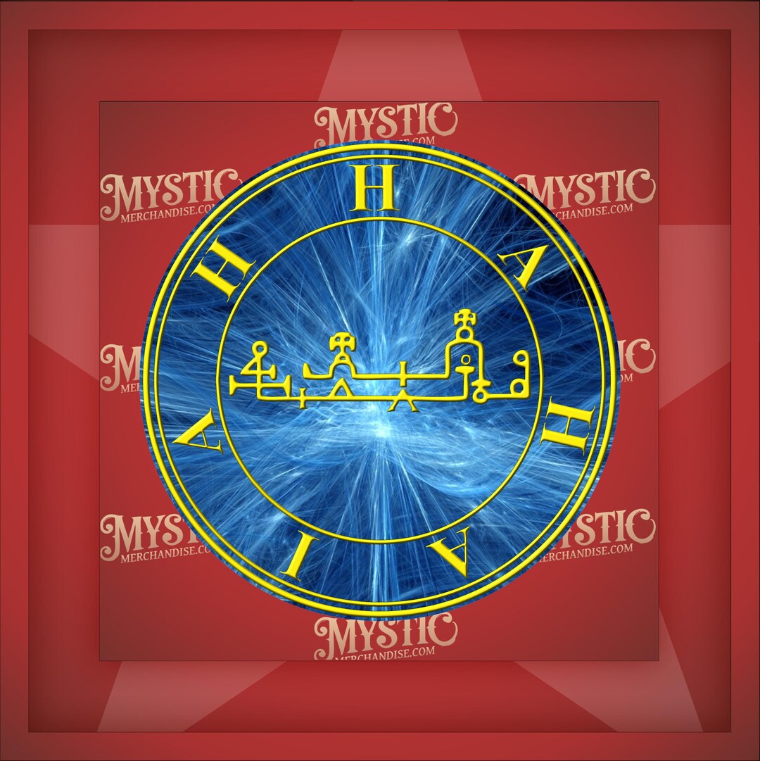 12. Hahaiah Angel Sigil - - Vinyl Sticker DECAL - Full Color - God ...