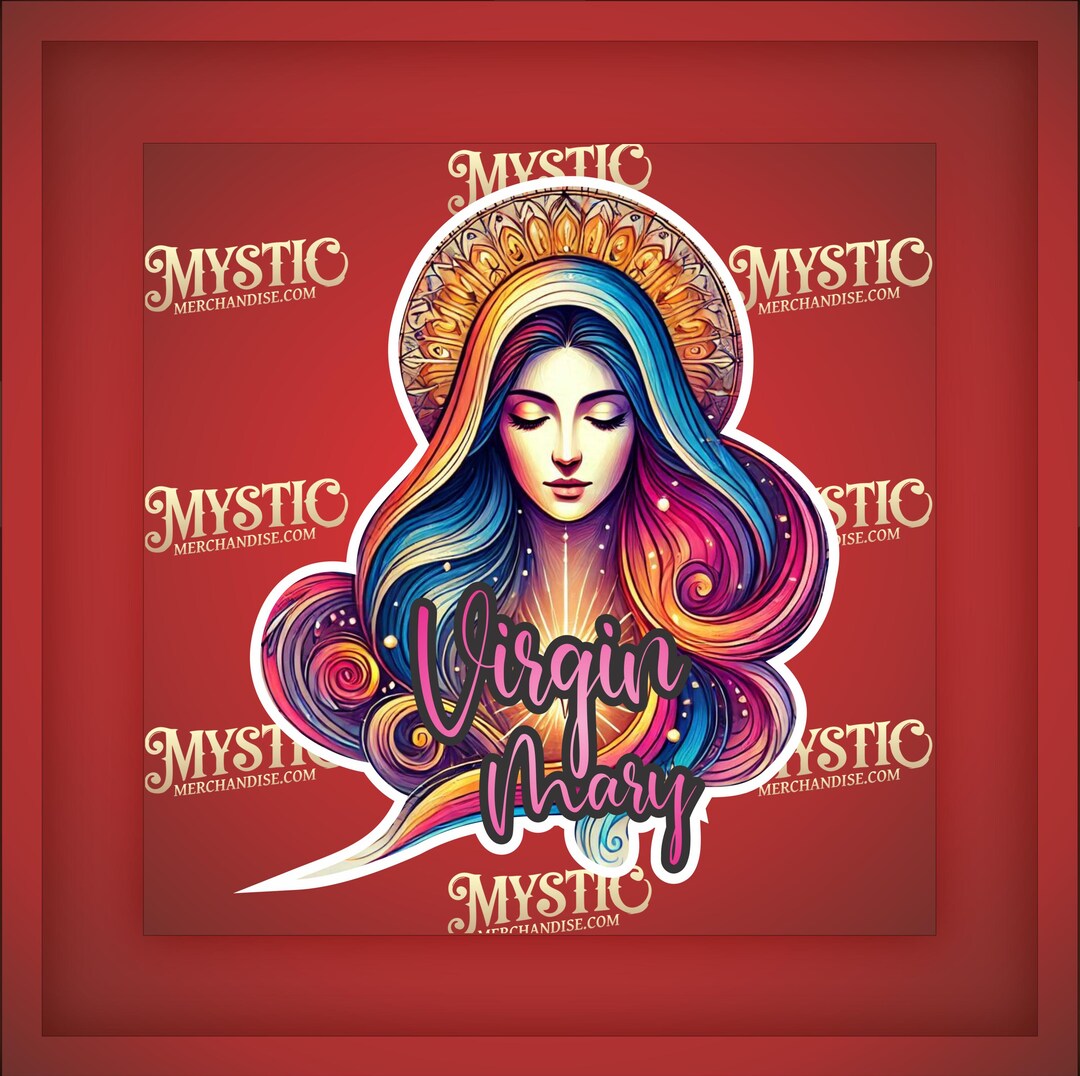 Virgin Mary - Vinyl Sticker Decal - Full Color - Jesus - Etsy UK