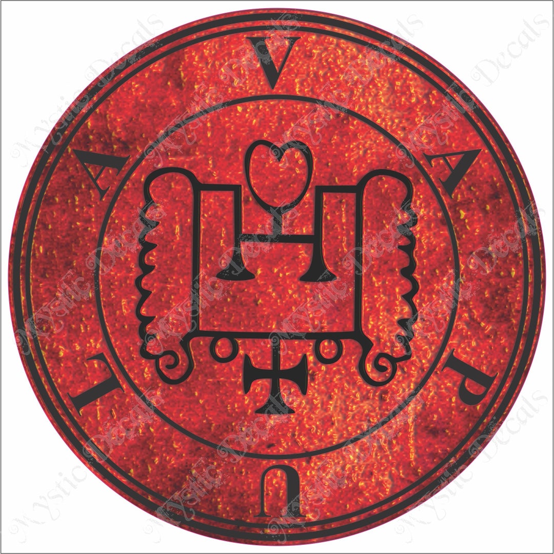 60. Seal of Vapula Round Decal - Vinyl Sticker Decal - Full Color ...