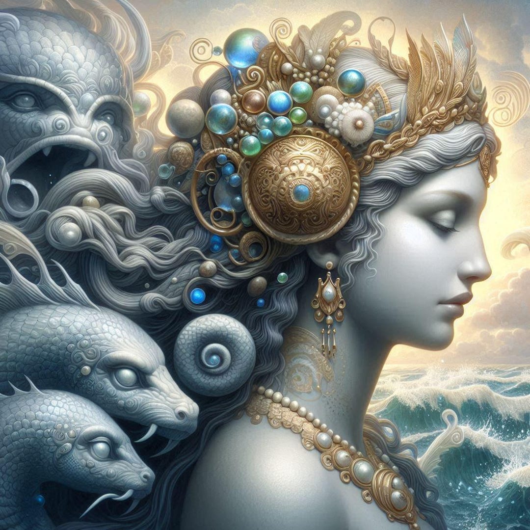 Tethys Wife of Oceanus and Goddess Associated With the Nourishing and ...