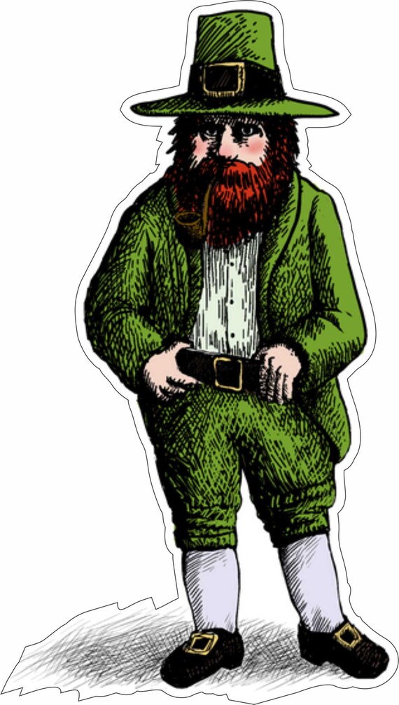 Leprechaun Vinyl Sticker Decal Full Color Fairies Fairy - Etsy