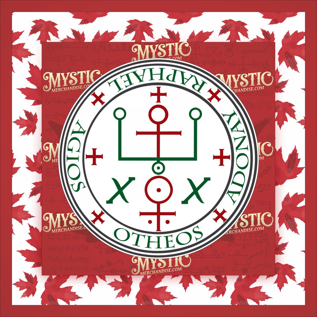 Raphael Arch Angel Sigil - Vinyl Sticker Decal - Cad Cut Seal Amulet ...