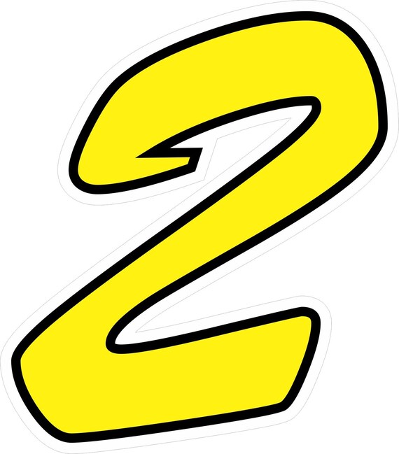 Number 2 Racing Number Vinyl Sticker Decal Movie Full - Etsy