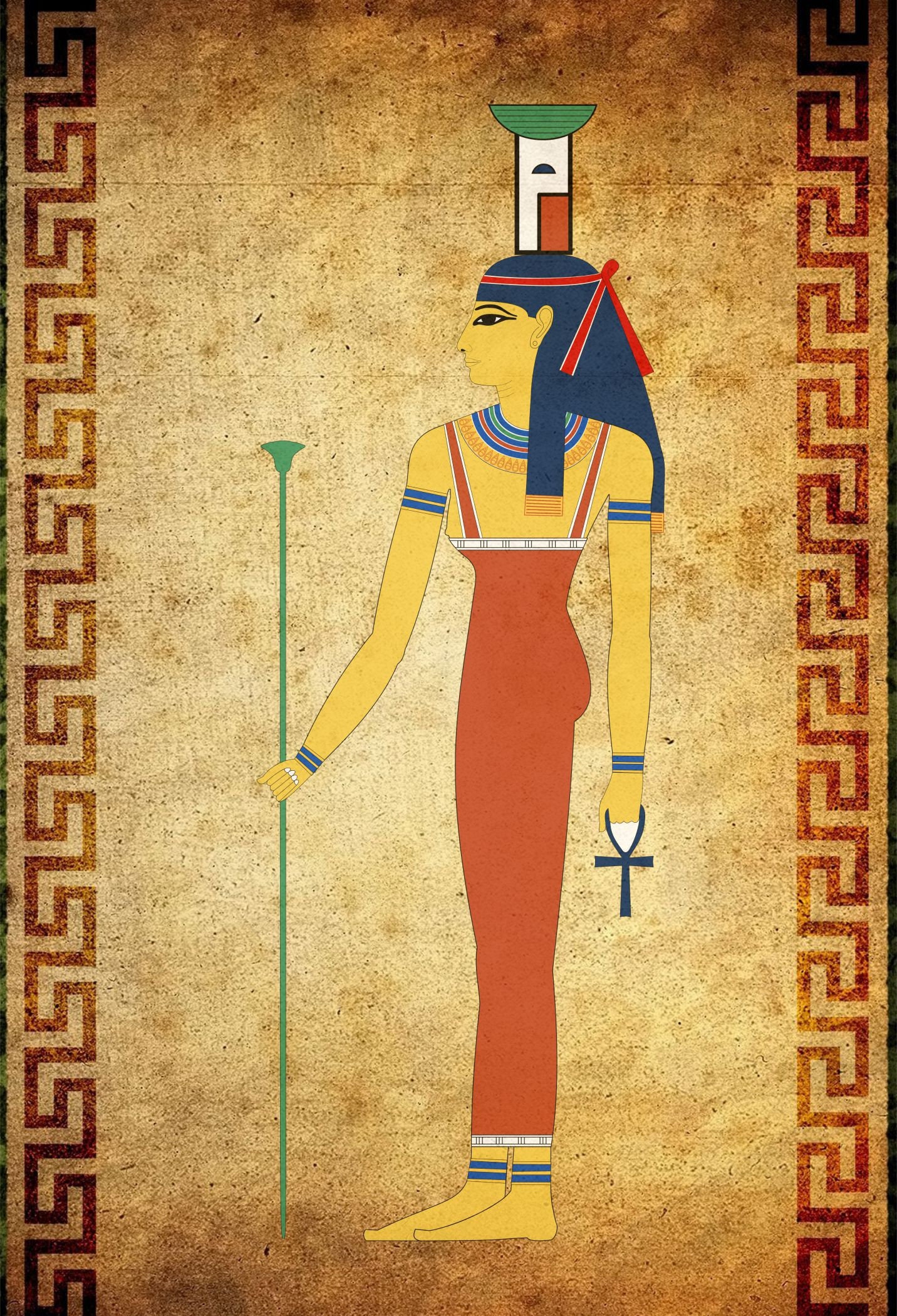 Nepthys, Nebthet - Vinyl Sticker Decal - Full Color - Car Laptop God ...