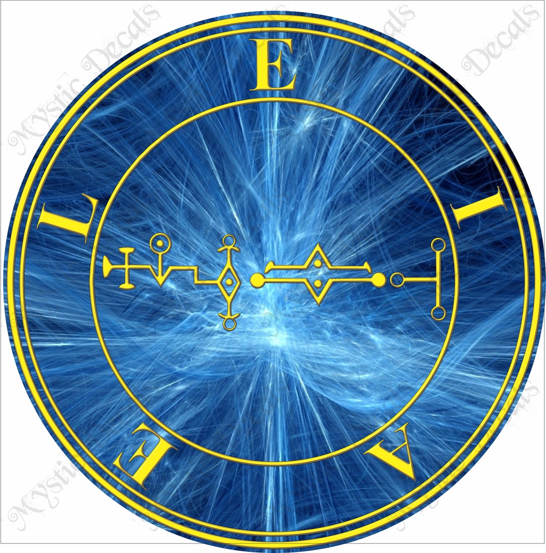 67. Eyael Angel Sigil Eiael Adhesivo de vinilo A todo color dios ...