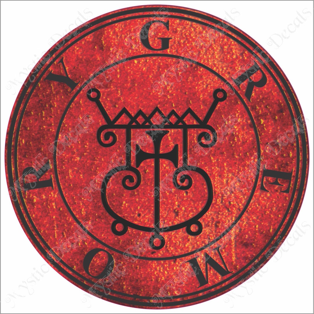 56. Seal of Gremory Round Decal - Vinyl Sticker Decal - Full Color ...
