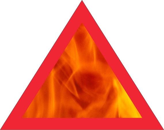 Fire Element Symbol Vinyl Sticker Decal Cad Cut Seal | Etsy