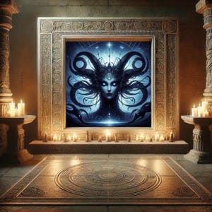 Primordial Goddess Nyx – Goddess of the Night - Vinyl Sticker Decal ...