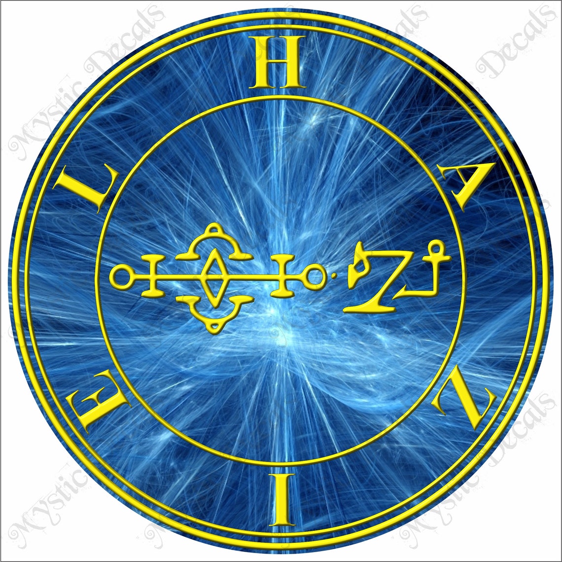 9. Haziel Angel Sigil - - Sigil Vinyl Sticker DECAL - Full Color - God ...