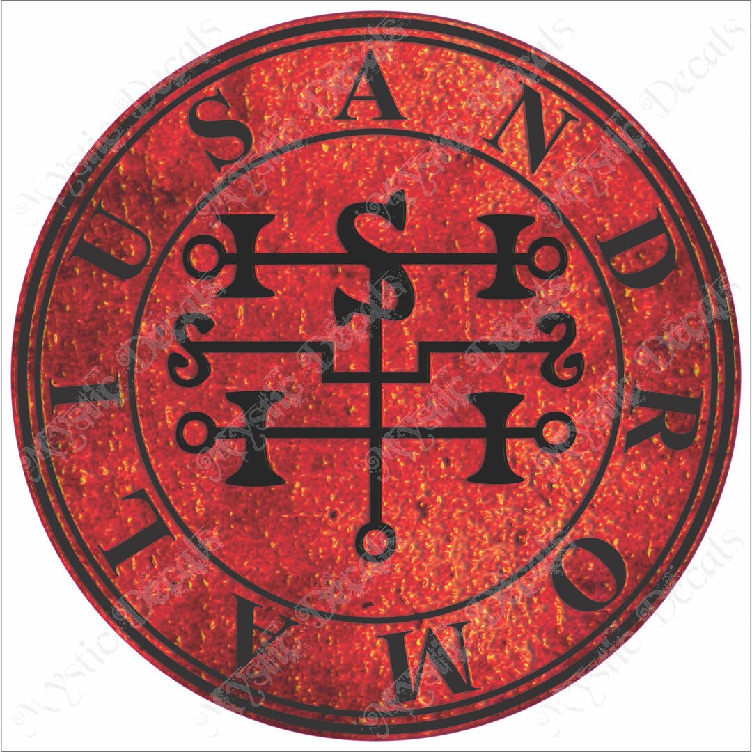 72. Seal of Andromalius Round Decal Vinyl Sticker Decal Full Color ...