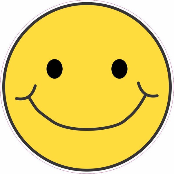 Large Smiley Face Stickers - Etsy