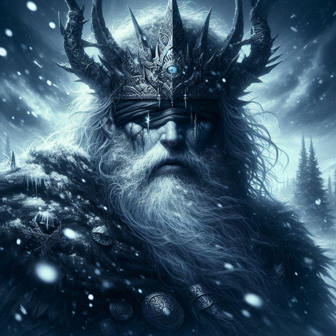 Hodr - Blind God of Darkness and Winter, Twin of Baldr - Vinyl Sticker ...