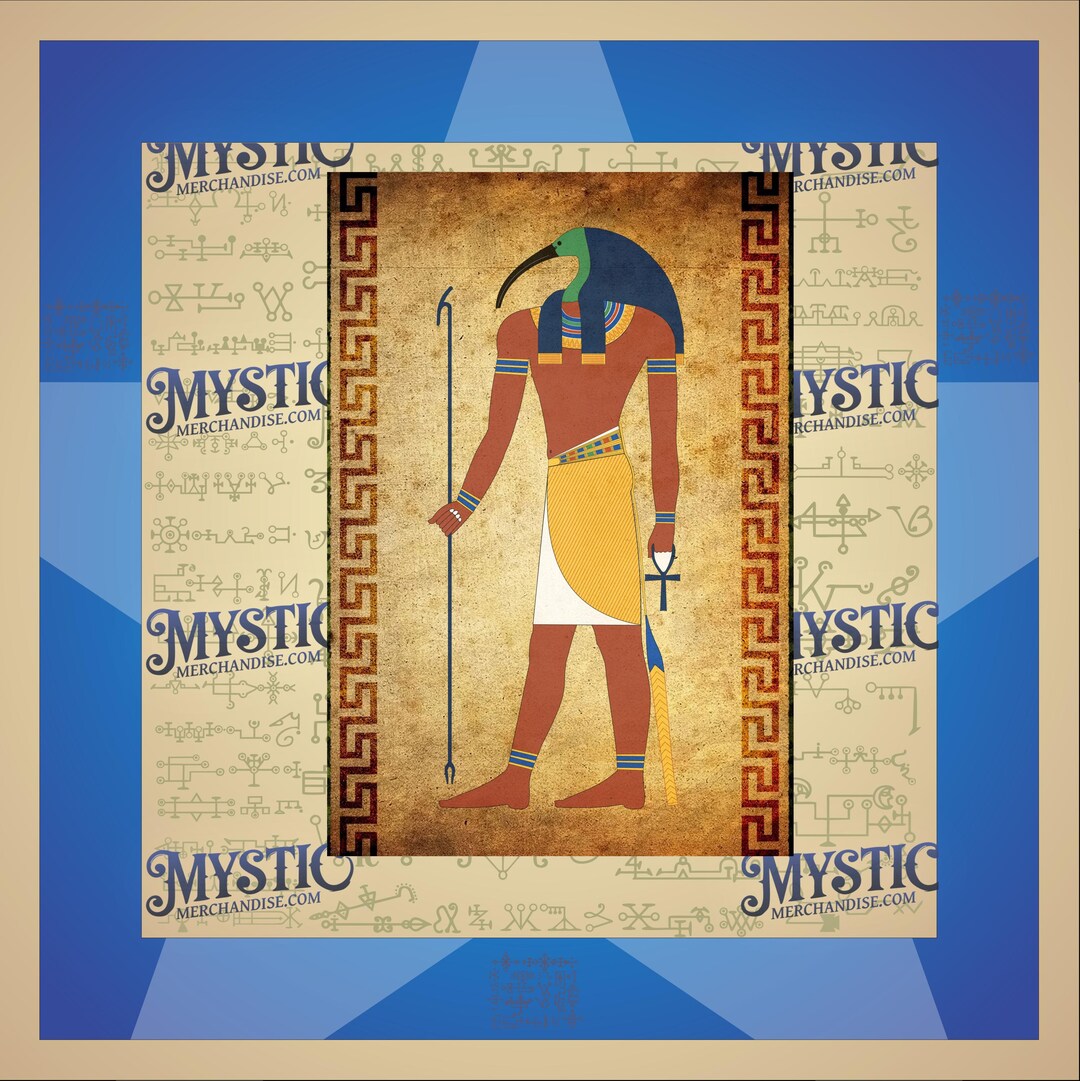 Thoth - Vinyl Sticker Decal - Full Color - Car Laptop God Occult Magick ...