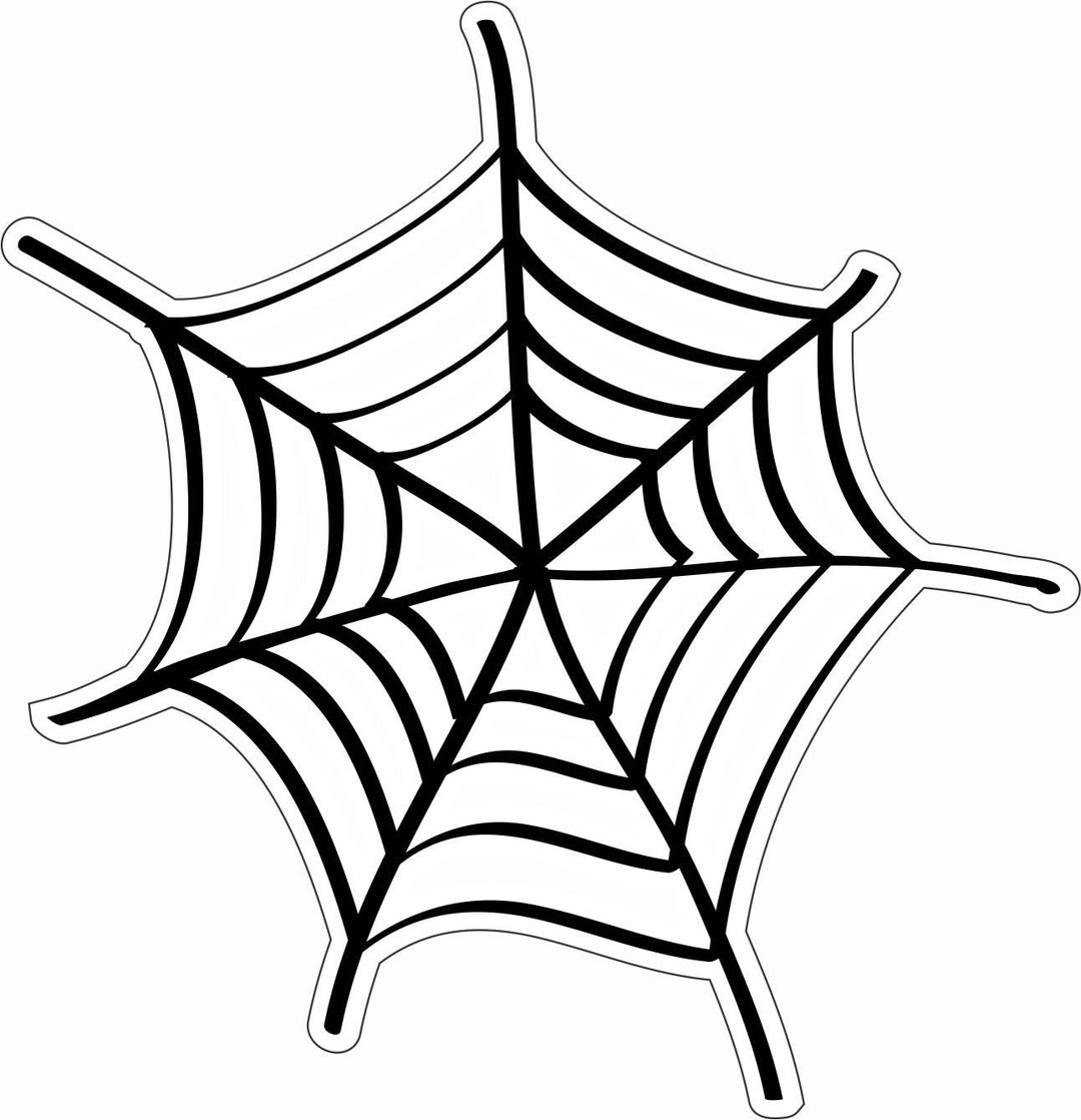 Spider Web - Vinyl Sticker Decal - Full Color - Cartoon Halloween - Etsy