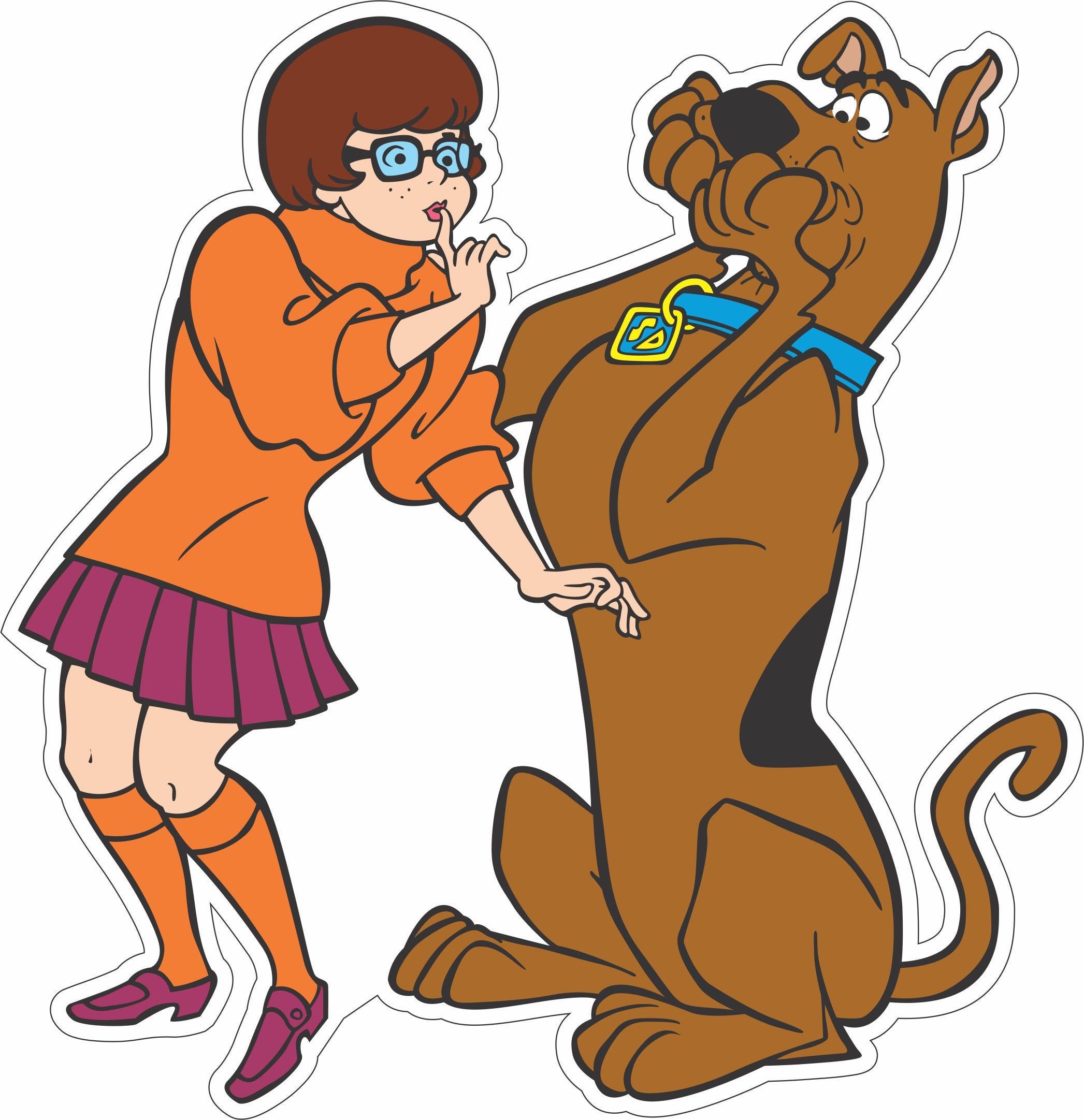 Velma Dinkley and Scooby Doo Vinyl Sticker Decal Full | Etsy