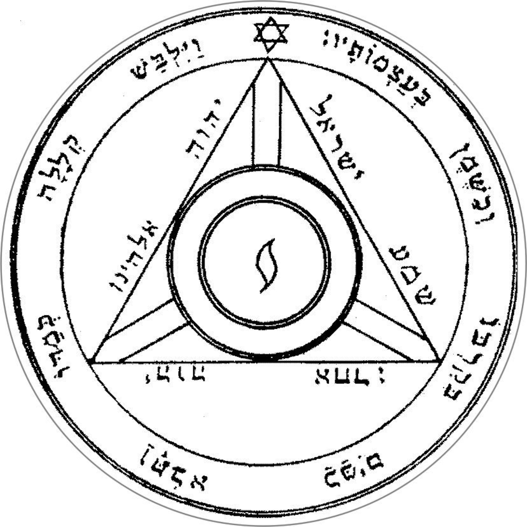 4. Forth Pentacle of Saturn - Seal of Solomon- Vinyl Sticker Decal - Etsy