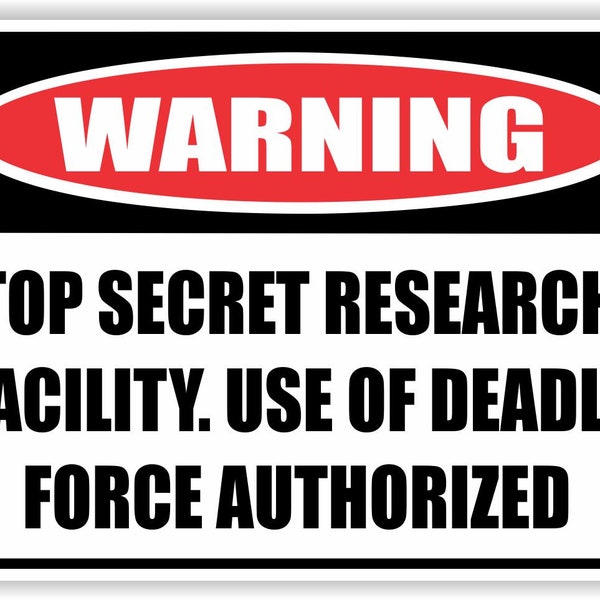 Top Secret Sign - Etsy
