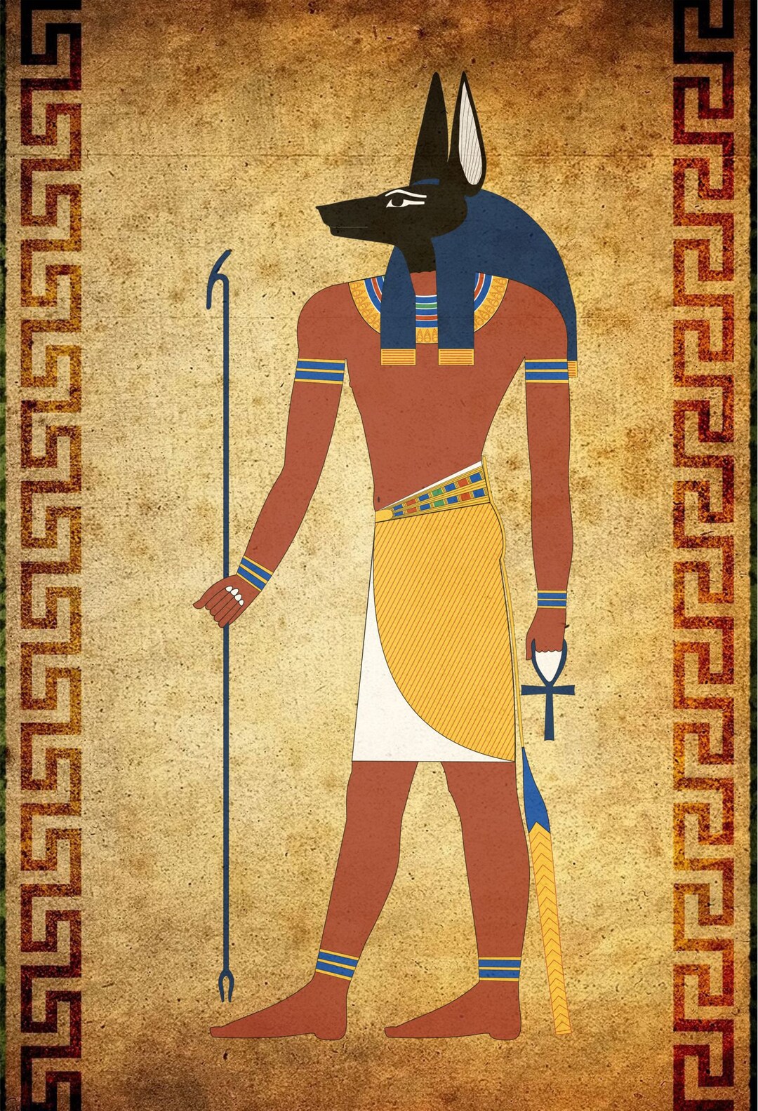 Anubis Vinyl Sticker Decal Full Color Car Laptop God - Etsy