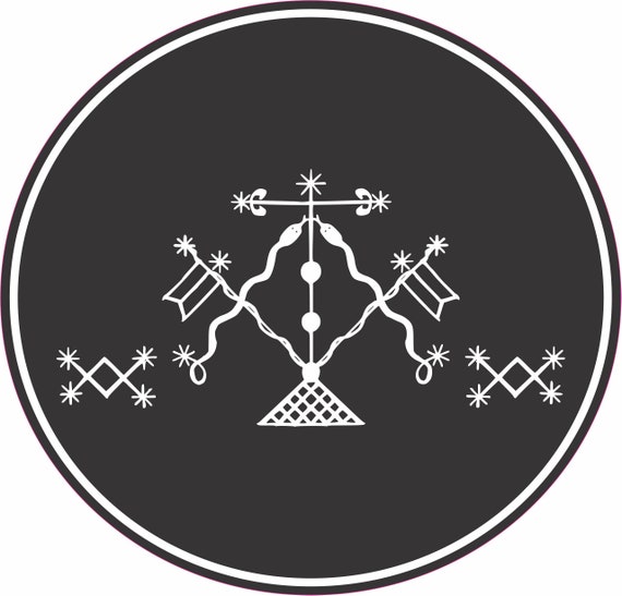 Ayida-Weddo and Damballa Black and White Sigil Veve Vinyl | Etsy