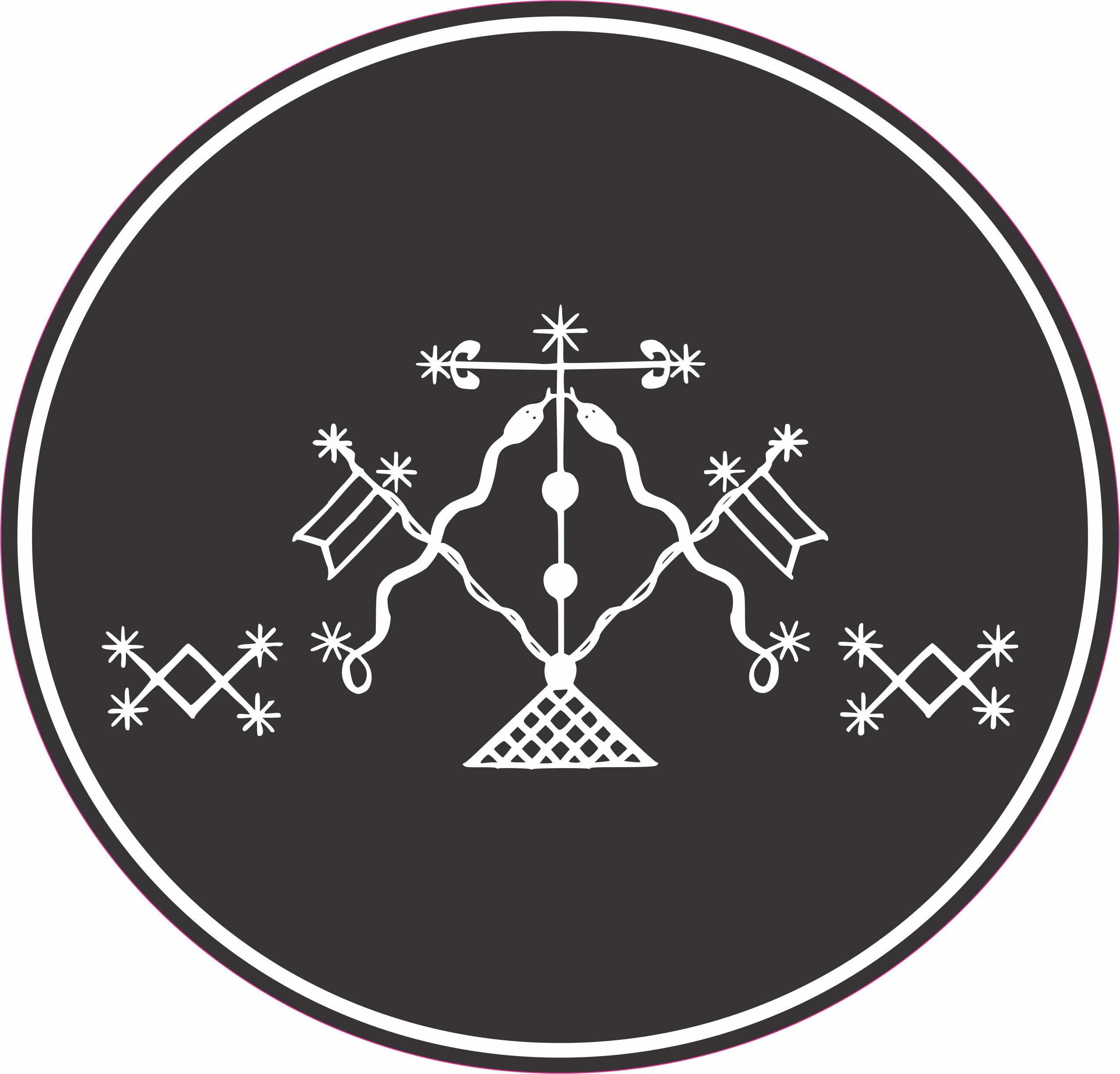 Ayida-weddo and Damballa Black and White Sigil Veve Vinyl - Etsy