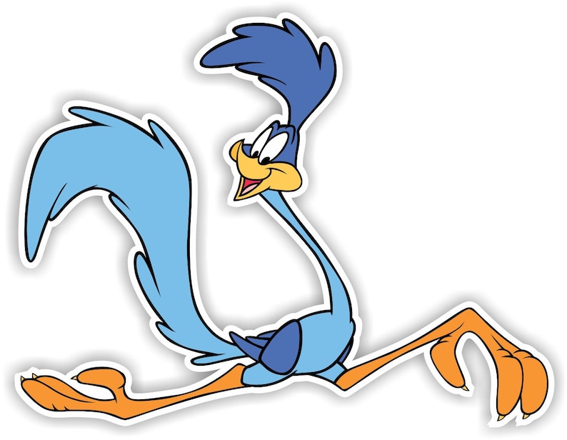 Road Runner Vinyl Sticker Decal Full Color Cad Cut | Etsy