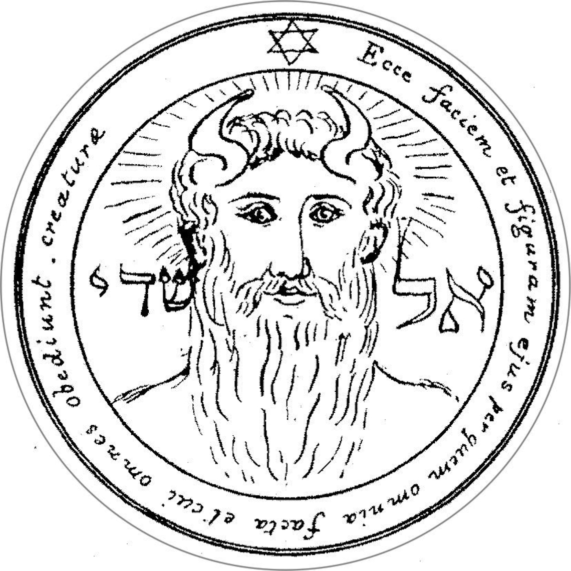 22. First Pentacle of the Sun Seal of Solomon Vinyl Sticker Decal ...