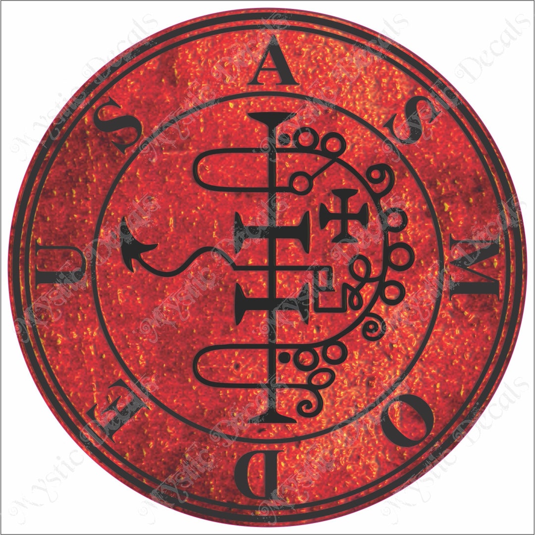 32. Seal of Asmodeus Round Decal - Vinyl Sticker Decal - Full Color ...