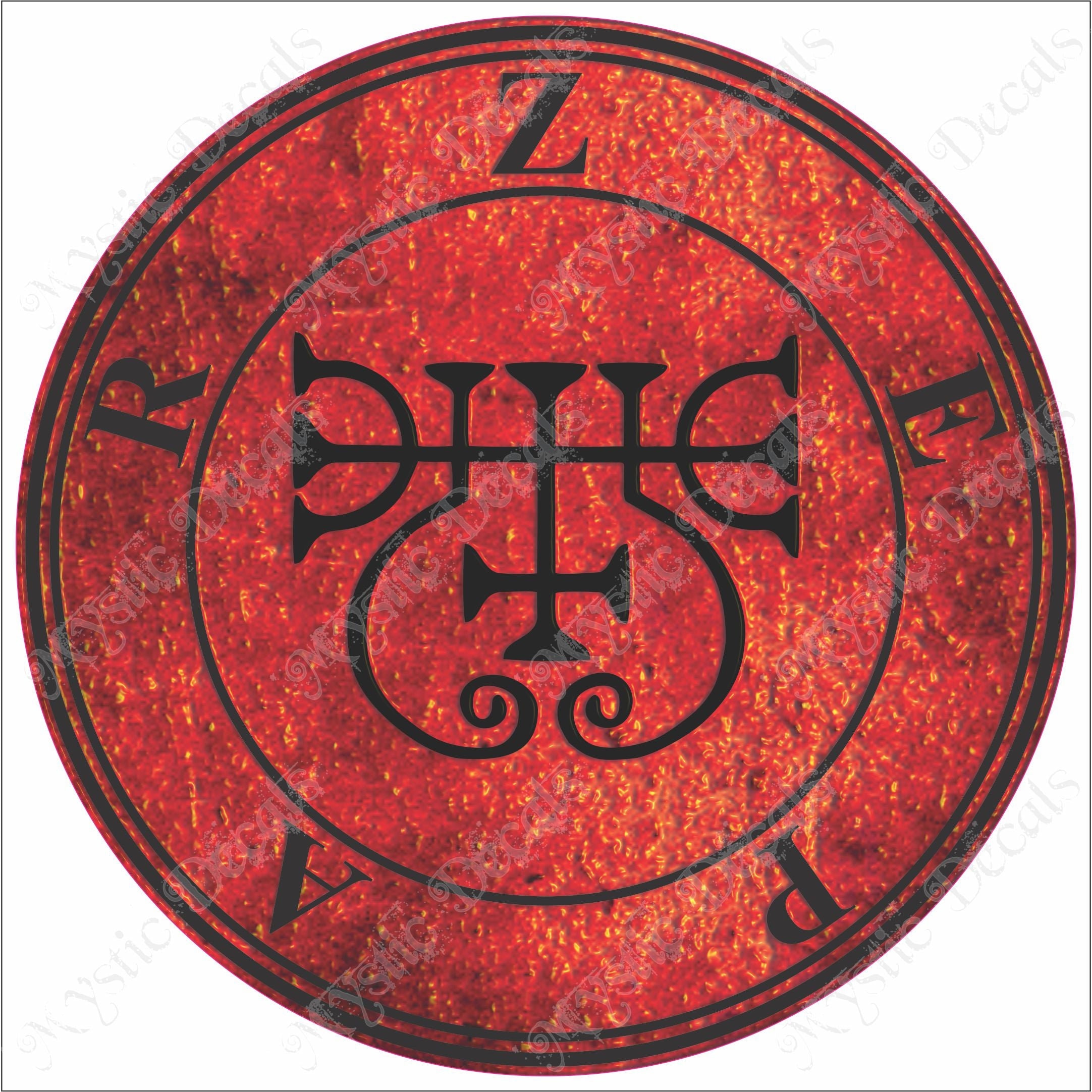 16. Seal of Zepar Round Decal Vinyl Sticker Decal Full Color Goetia ...