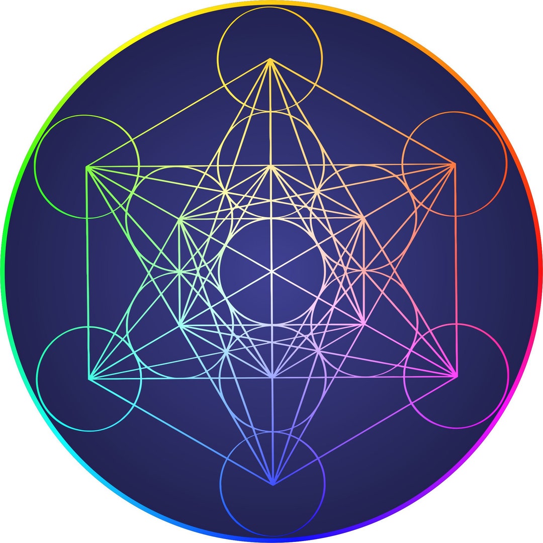 Metatron's Cube - Vinyl Sticker Decal - Sacred Geometry Magick Magic ...