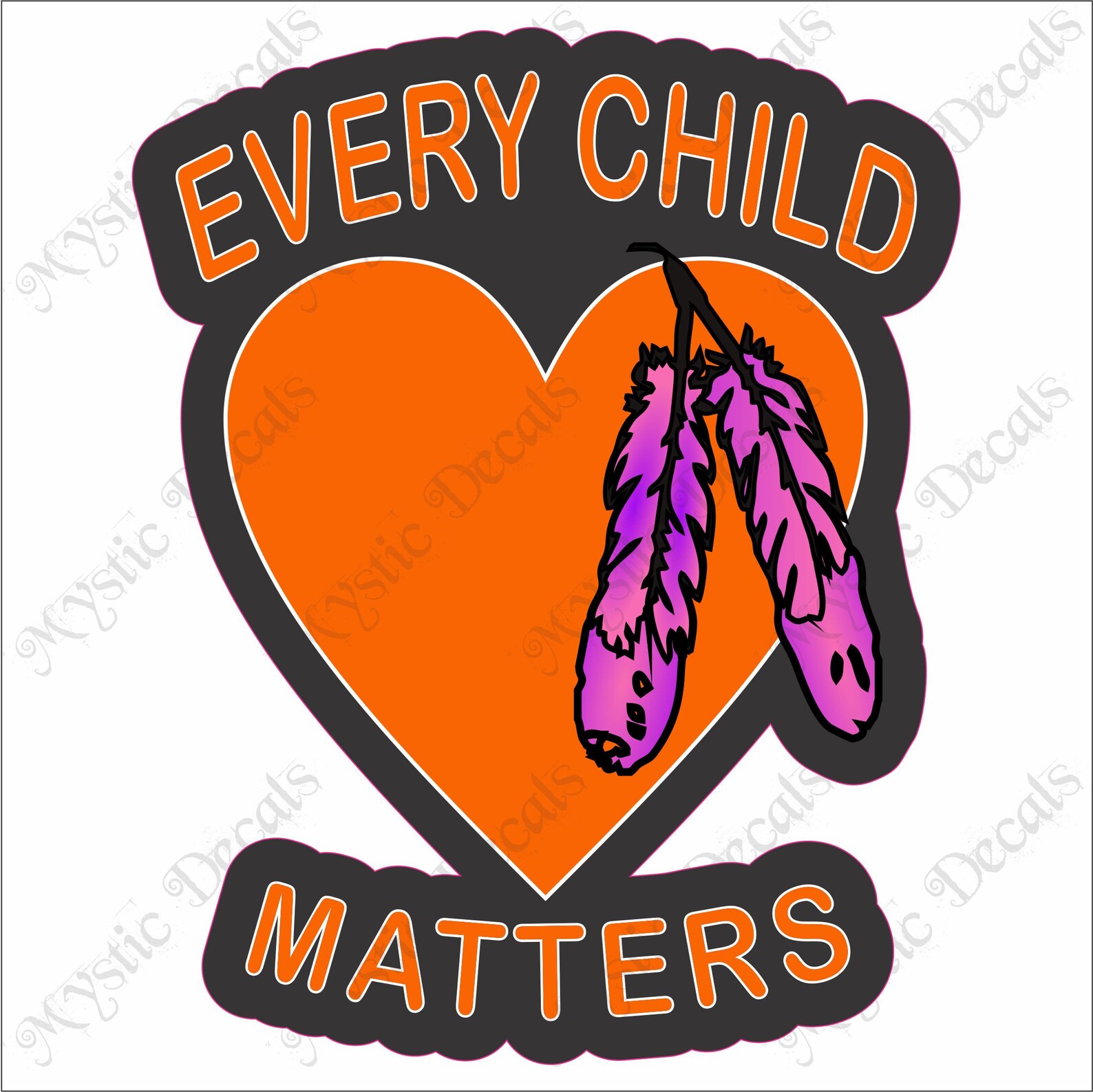 EVERY CHILD MATTERS Vinyl Sticker Decal Black Bg. - Etsy Canada