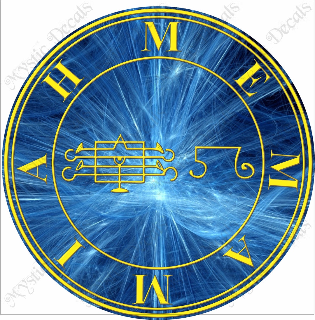 57. Nememiah Angel Sigil Nemamiah Vinyl Sticker DECAL Full Color God ...