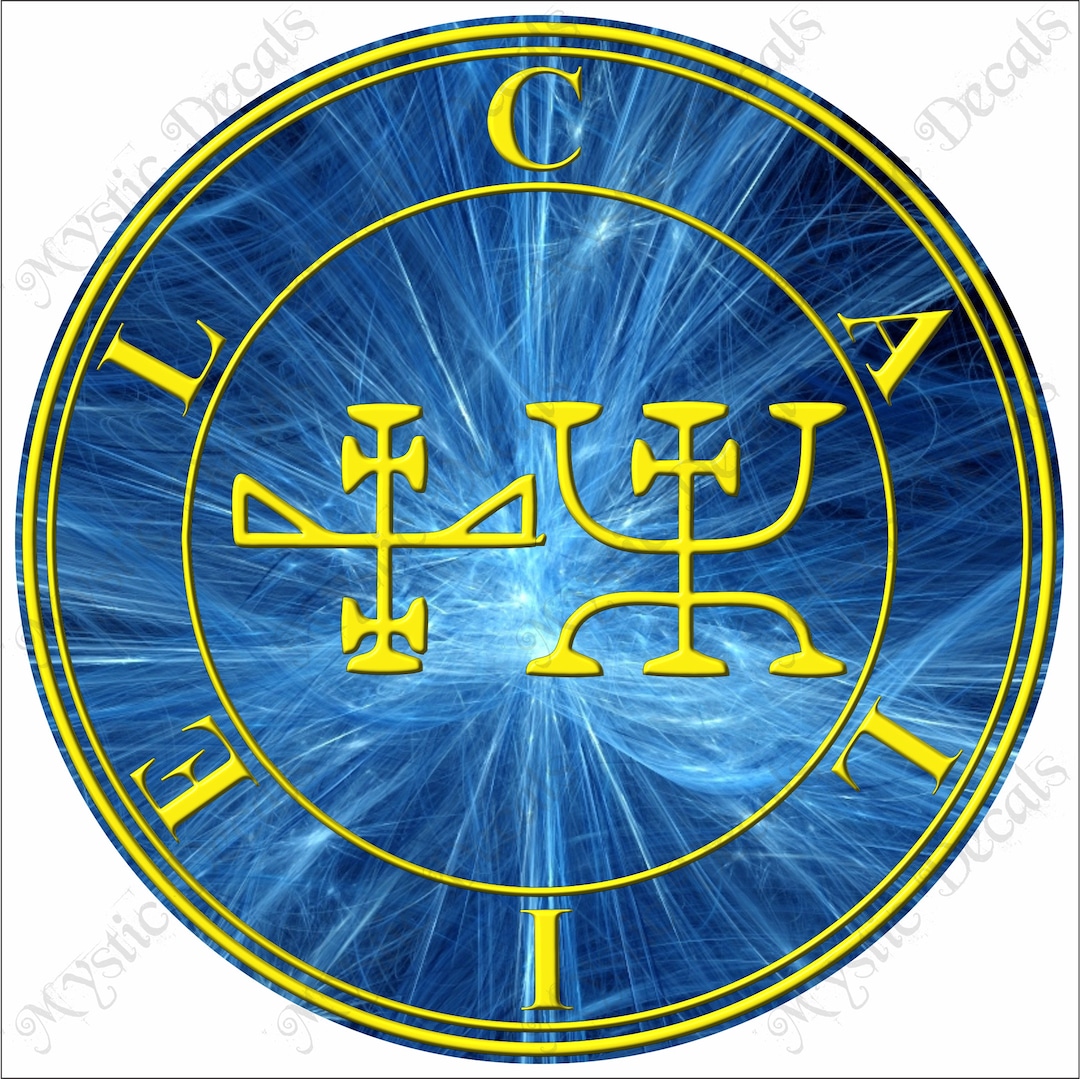 18. Caliel Angel Sigil Vinyl Sticker DECAL Full Color God, Occult ...