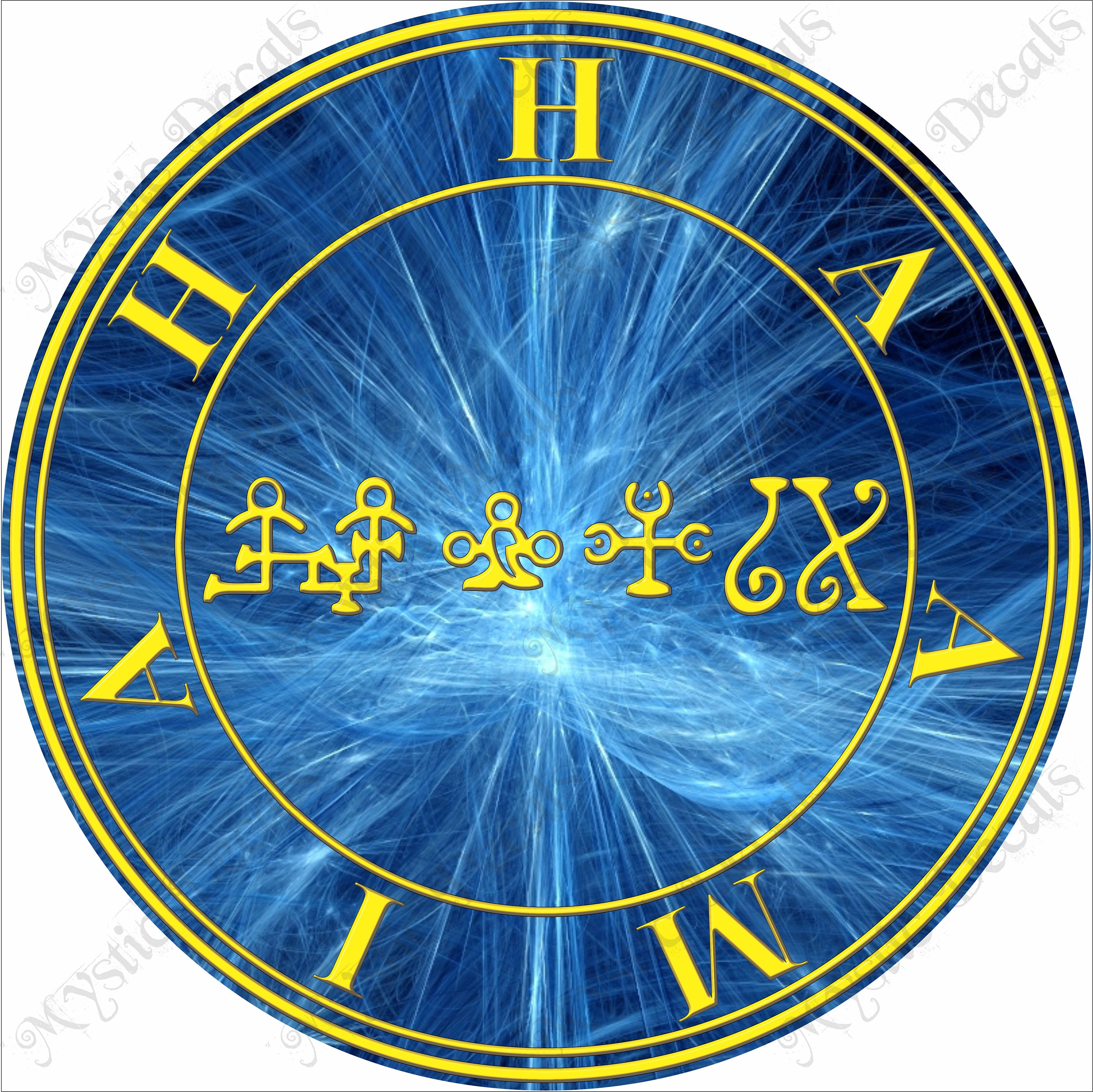 38 Haamiah Angel Sigil Vinyl Sticker Decal Full Color Etsy Canada