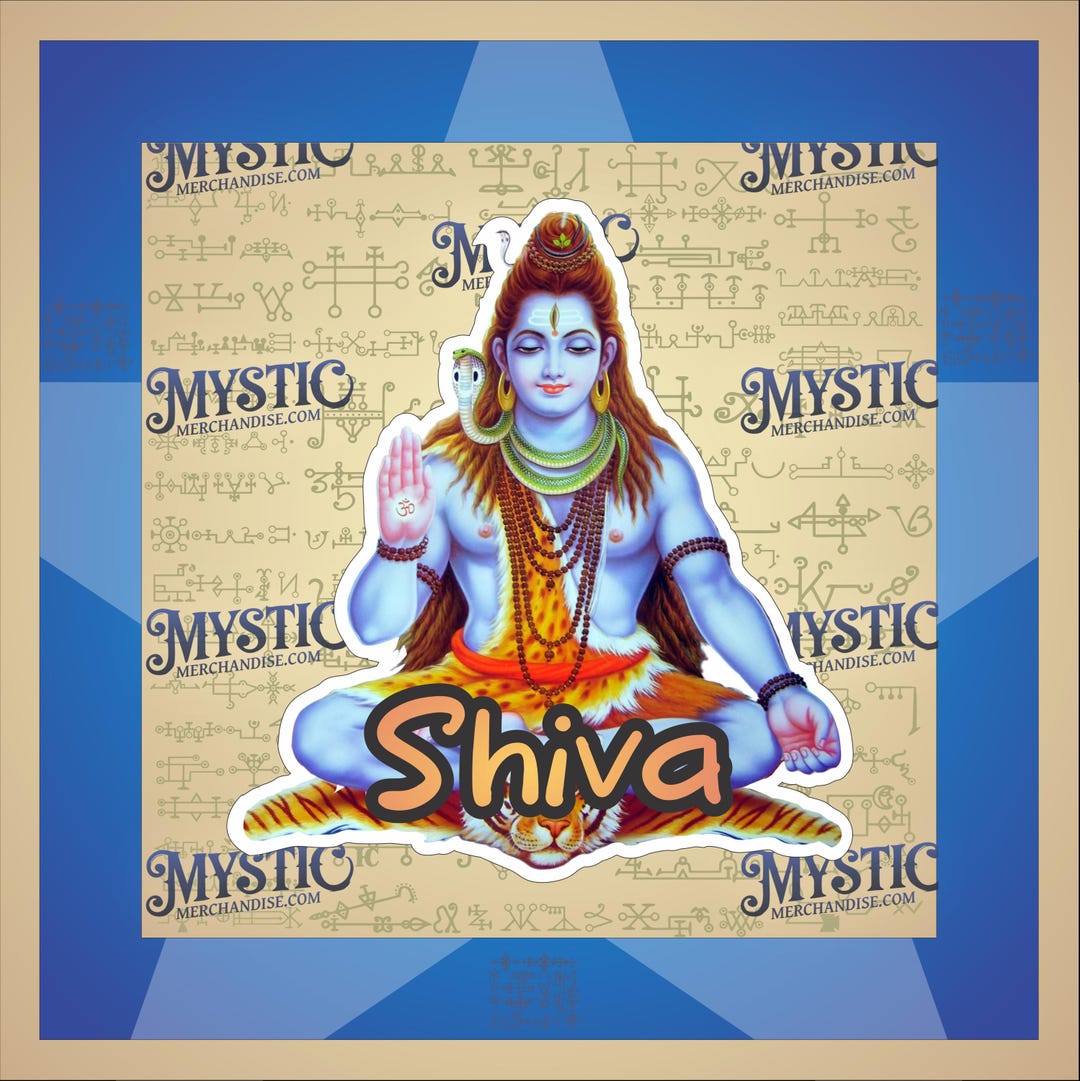 Shiva - Vinyl Sticker Decal - Full Color - Hindu - Car Laptop God ...