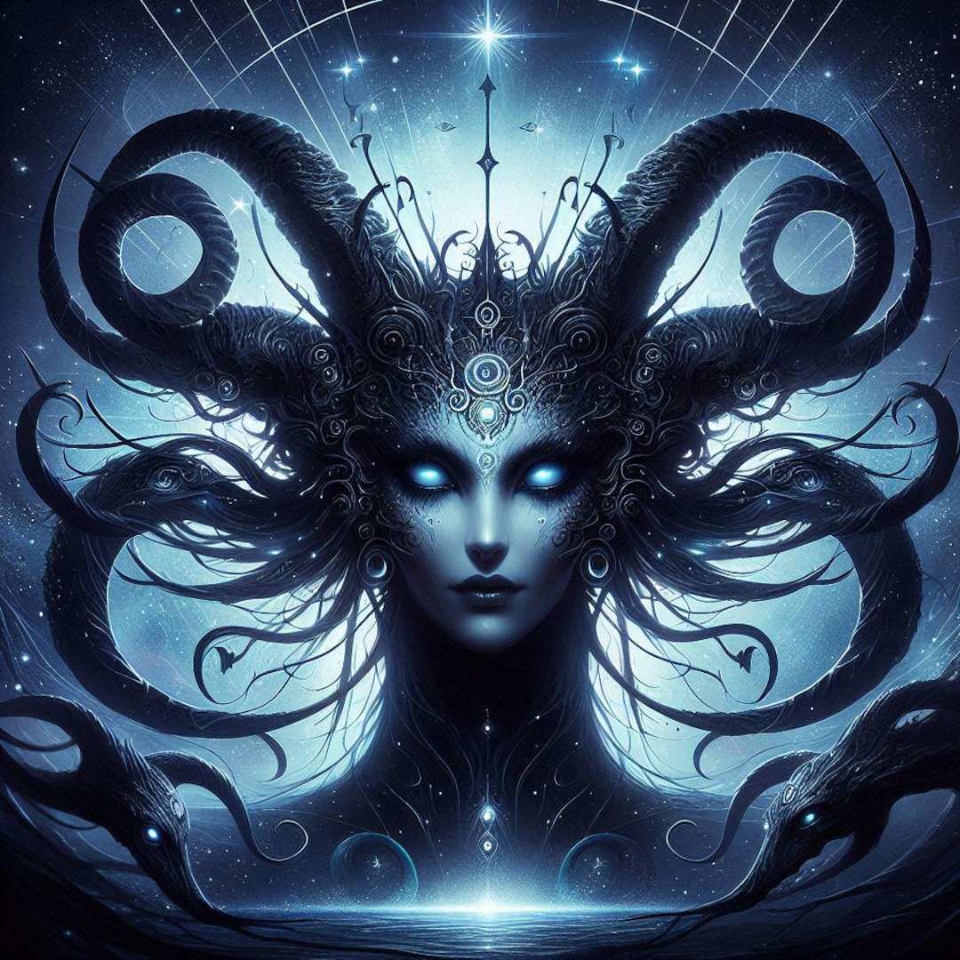 Primordial Goddess Nyx – Goddess of the Night - Vinyl Sticker Decal ...